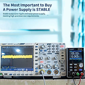 OWON SPE6103 Programmable Lab Power Supply (0-60V 0-10 A), 300w Bench DC Power Supply with 2.8inch LCD Display and Output Enable/Disable Button,Single Channel Output with PC Software and USB Charging