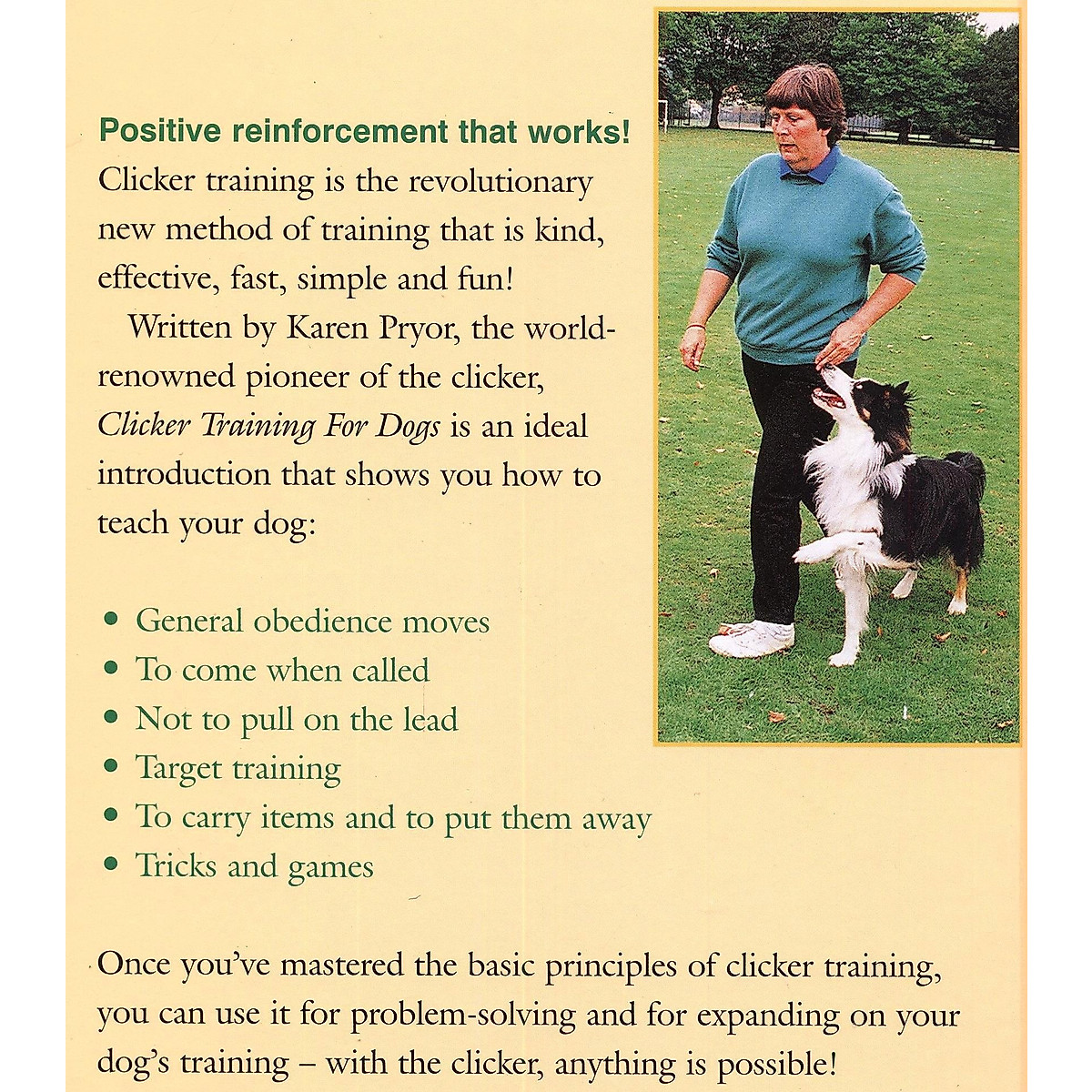 Clicker Training for Dogs: Positive reinforcement that works!
