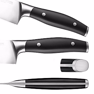 Klaus Meyer Arcelor 6 inch Boning Knife High Carbon Exclusive German Steel Fish Knife for Meat Cutting Trimming with Full Tang Ergonomic Handle
