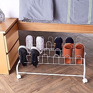 Suprima Underbed Shoe Holder with Wheels - White