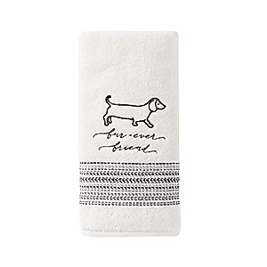 SKL Home by Saturday Knight Ltd. Fur Ever Friends 2-Piece Hand Towel Set, White