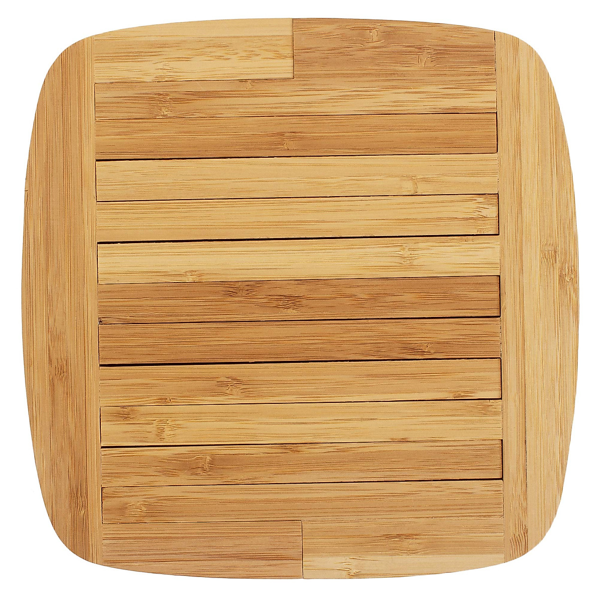 Totally Bamboo Expandable Bamboo Trivet, 8.75" by 8.75", Brown