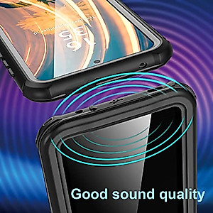 GOLDJU for Motorola Moto G Power 2022 Case Waterproof, 360° Full Body Protection Built-in Screen Protector Heavy Duty Cover IP68 Underwater Shockproof Case for for Moto G Power 2022 5G 6.5'' Black
