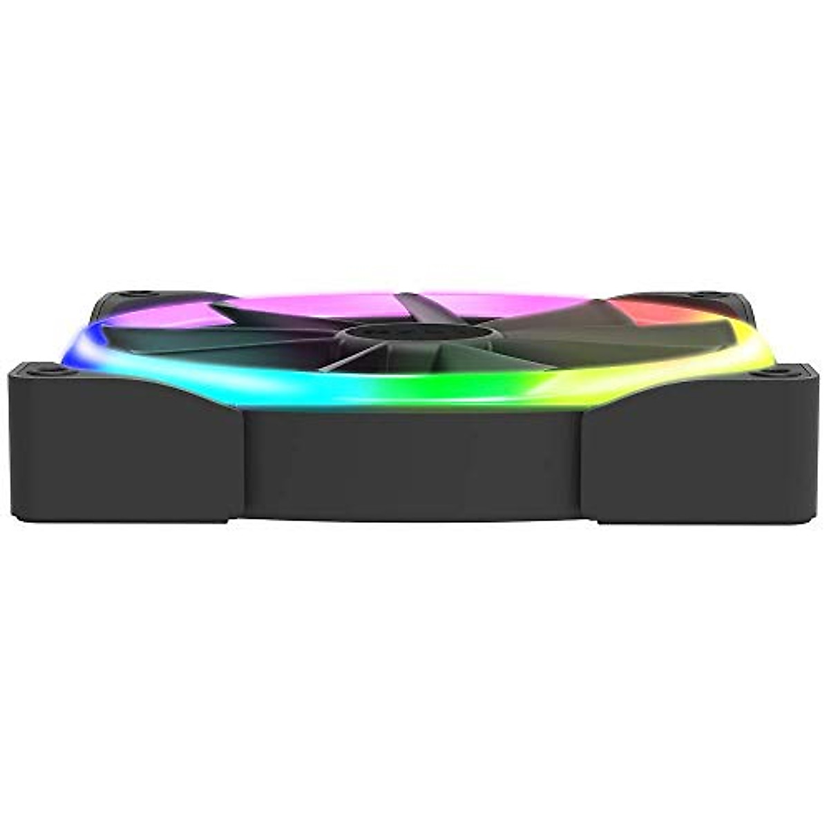 NZXT AER RGB 2 - HF-28140-B1 - 140mm - Advanced Lighting Customizations - Winglet Tips - Fluid Dynamic Bearing - LED RGB PWM Fan for Hue 2 - Single (HUE2 Lighting Controller Not Included)