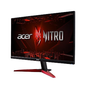 Acer Nitro 27" Full HD 1920 x 1080 PC Gaming IPS Monitor | AMD FreeSync Premium | 180Hz Refresh | Up to 0.5ms | HDR10 Support | 99% sRGB | 1 x Display Port 1.2 & 2 x HDMI 2.0 | KG271 M3biip,Black