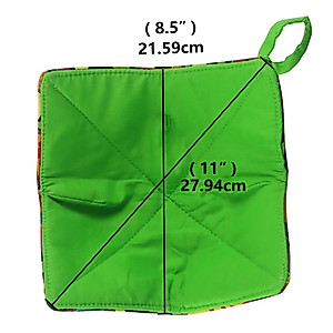 gofidin Microwave Bowl Holders Bowl Hot Pads Heat Resistant Bowl Potholders Multipurpose Holders Quilted Bowl Cozy for Soup Bowl Hot Pads Kitchen Supply (2)