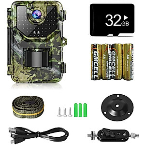Vikeri Trail Camera, 1520P 20MP Game Camera with Night Vision Motion Activated Waterproof 120°Wide-Angle, 0.2s Trigger Hunting Trail Cam with 48pcs No Glow Infrared LED for Wildlife Monitoring