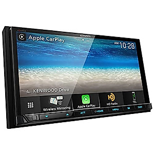 KENWOOD eXcelon DMX907S 6.95" Digital Multimedia Bluetooth Car Stereo with USB, AM/FM HD Radio, Double DIN, Wireless Apple CarPlay and Android Auto, SiriusXM