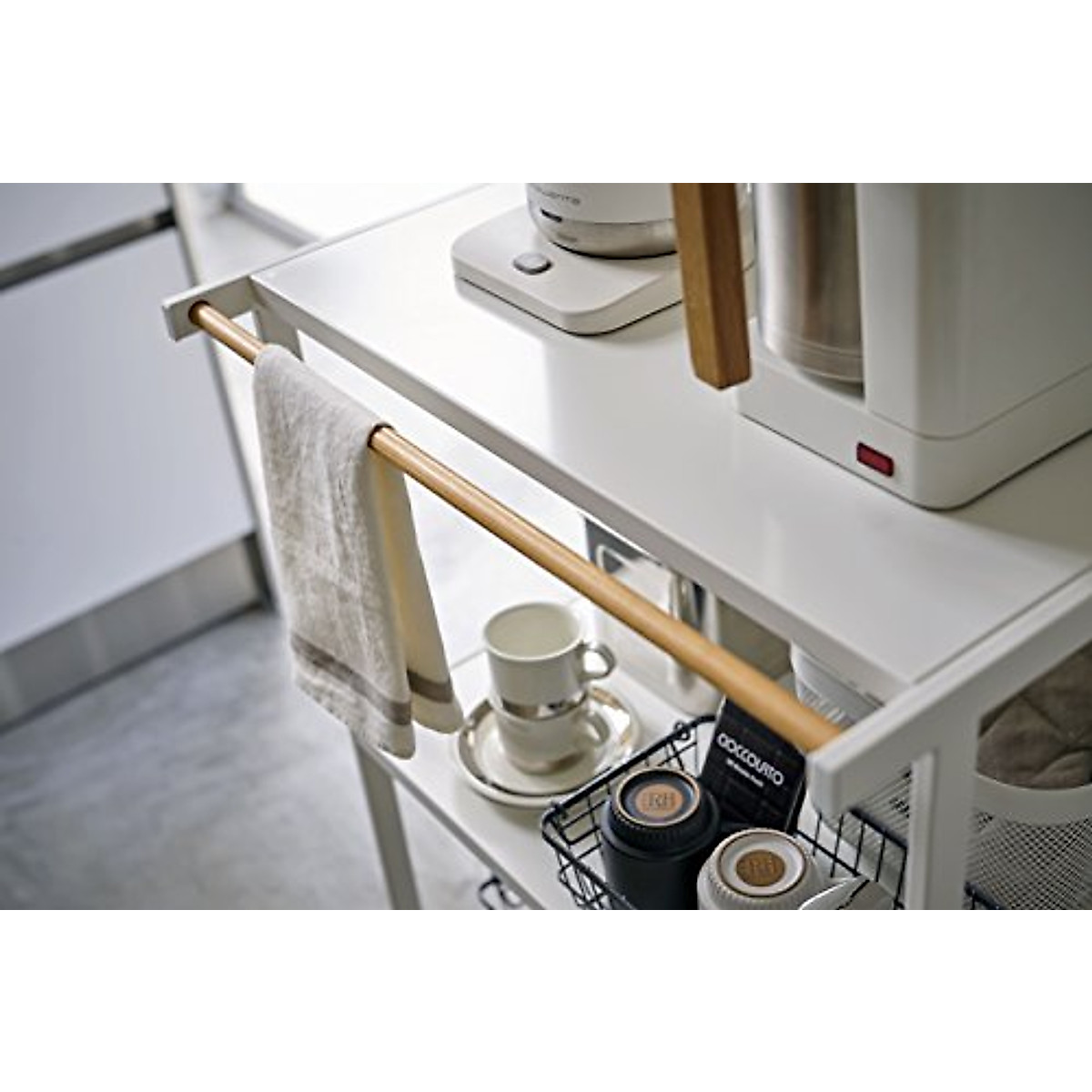Yamazaki Home Tower 3-Tiered Storage Rack – Kitchen Shelf Organizer.