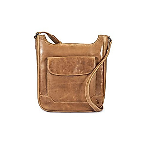 Frye Womens Melissa Magazine Crossbody Bag, Beige, One Size US