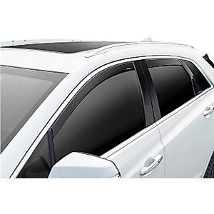 Auto Ventshade [AVS] Low Profile Ventvisor / Rain Guards | Smoke Color, 6 pc | 896005 | Fits 2008 - 2011 Subaru Impreza Hatchback (Includes WRX & STI)/Outback Sport Hatchback