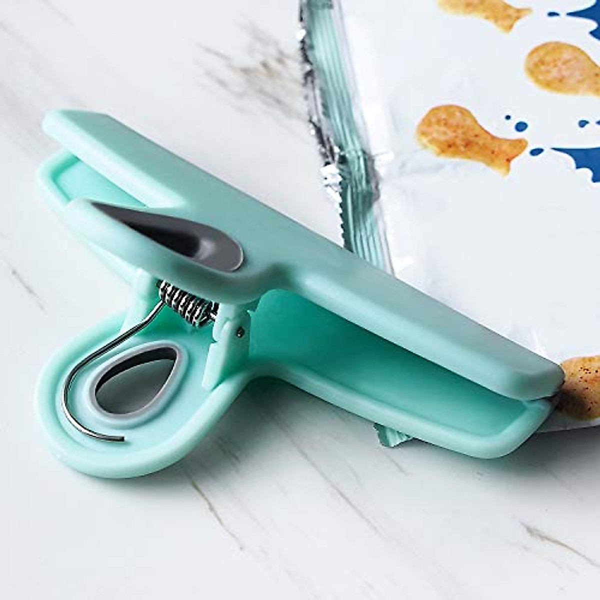 Chip Bag Clips for Food, 4 Large Heavy Duty Bag Chips Set for Kitchen Storage, 5.3 Inches Wide