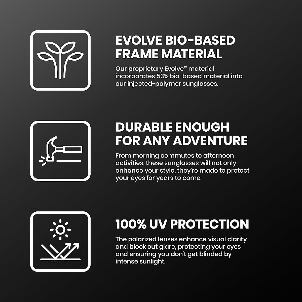 Suncloud A-Team Polarized Sunglasses,Matte Black/Polarized Gray Green,One Size