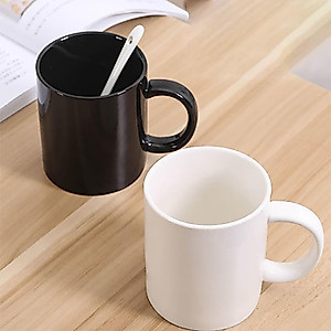 Middle Finger Coffee Mug Up Yours Mug Novelty Ceramic Middle Finger Coffee Cup Have a Nice Day Mug Funny 3D Finger Coffee mug for for Valentines Day Birthday Halloween Christmas and New Year(Black)