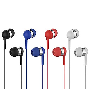 hudiemm0B Wired Earphone, Universal 3.5mm Plug in-Ear Noise Canceling HiFi Wired Earphone Sports Headset Black