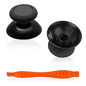 Jekyeroyme 2Pcs Black Thumbstick for Meta Oculus Quest 2，Repair Kit Buttons for Meta Oculus Quest 2