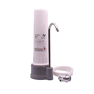 Doulton ¦ W9331032 ¦ HCP Countertop Filter System ¦ Tap Fit ¦ 10" UltraCarb Short Thread Element BSP Mount ¦ Superb Taste Drinking Water Filter ¦ 9501 ¦ White and Grey