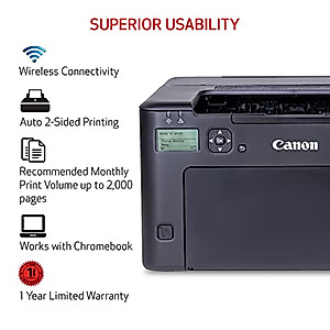 Canon imageCLASS LBP122dw - Wireless, 2-Sided Laser Printer, Works with Alexa, Black