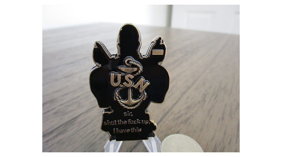 Deadpool Challenge Coin - Marvel USN CPO Collectible