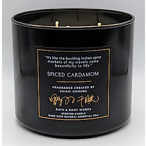 White barn -Bath & Body Works - Spiced Cardamom - 3-Wick Scented Candle w/Essential Oils - 14.5 oz
