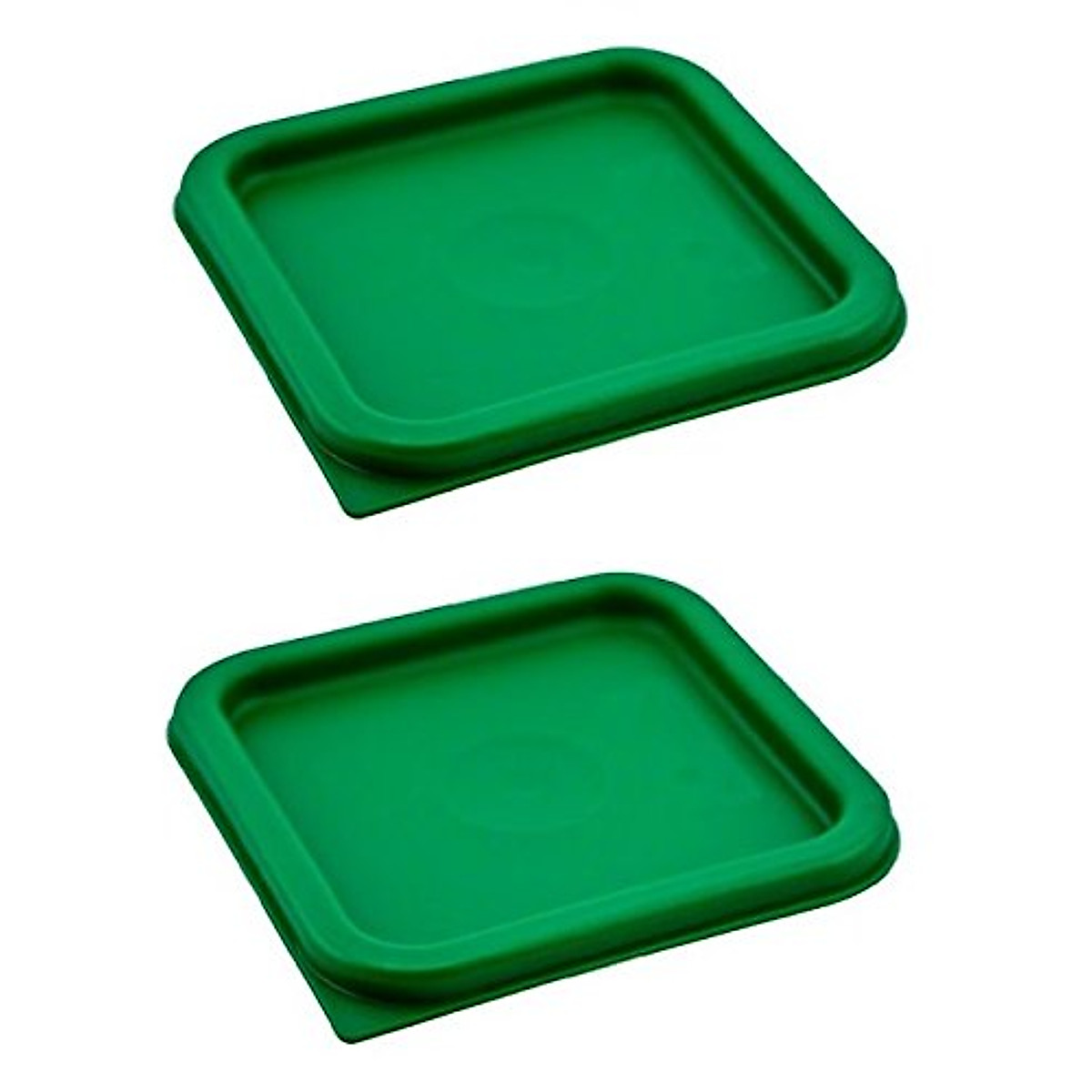 Cambro (SFC2452) Covers, Set of 2 (For 2 & 4-Quart Containers, Kelly Green, Polyethylene, NSF)