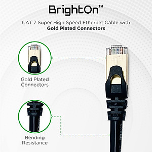 BrightOn Optimized Cable Package Compatible with Xbox Series X/S | 8K HDMI 2.1 HDR Black Cable 8K@60Hz/4K@120Hz | CAT 7 Super High Speed Ethernet Cable | Fast Charge (USB A to USB C) (2 Meter Cables)