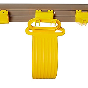 Rubbermaid Commercial Products Closet/Garage Organizer and Tool Holder Kit, 3-Piece, Gray, Storage for Brooms/Rakes/Shovels/Garden Tools/Extension Cords