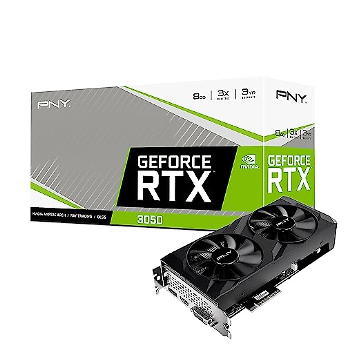 PNY GeForce RTX™ 3050 8GB Verto Dual Fan Graphics Card