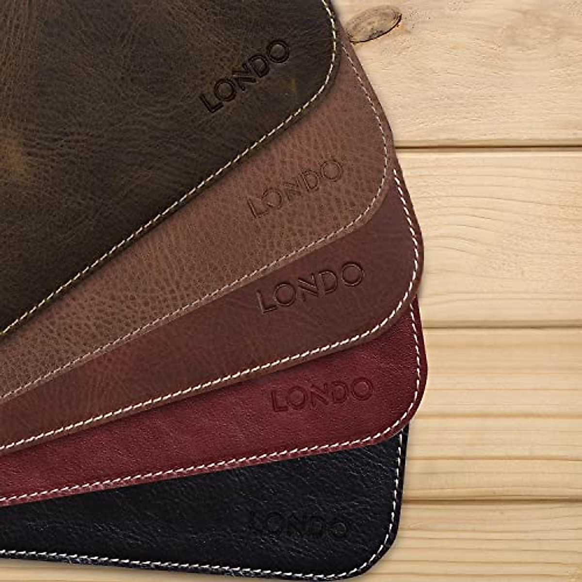 Londo Top Grain Leather Extended Mouse Pad - Desk Mat