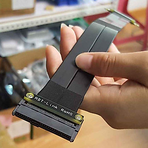 ADT-LINK R27SF U.2 NVMe SSD to PCI-E 3.0 x4 SFF-8639 NVMe PCIe Extension Data Cable High Rate Transmission 8G/BPS (30cm)