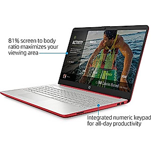 HP Pavillion15.6 inch Laptop for Business, College Students, Intel Pentium Quad-Core N5030, Windows 11, Microsoft Office 365 1-Year, 16GB RAM, 1TB SSD, Light-Weight, HDMI, Fast Charge, Red, PCM