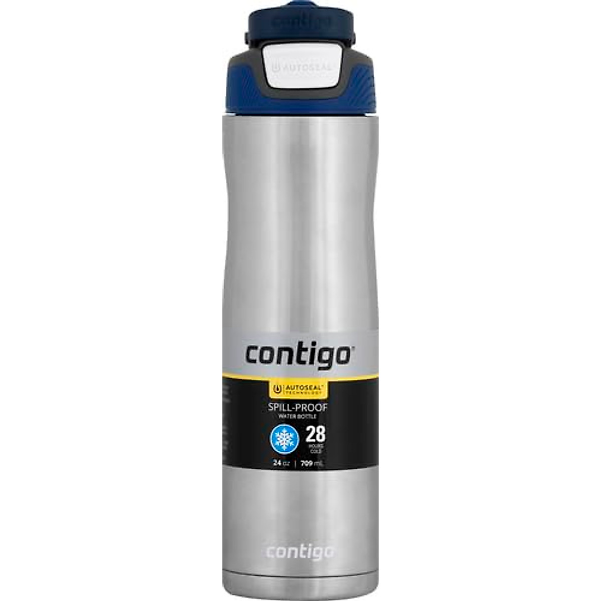 Contigo Steel Water Bottle, 24 oz, SS Monaco