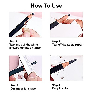 Waterproof Eyebrows Pencil Microblading Eyebrow Pen Supplies Pull Cord Peel-off Brow Pencil Create Long-Lasting Clear Wild Eyebrows (5 Dark Brown)