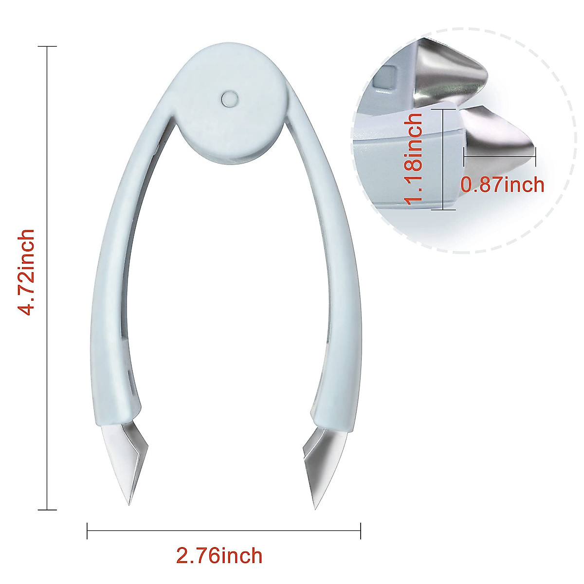 LIANGKEN Strawberry Huller Stem Remover, Potato Corer, Pineapple Corer, Tomato Corer, Fruits and Vegetables Eye Peeler, Stainless Steel Huller, Portable Kitchen Gadget.