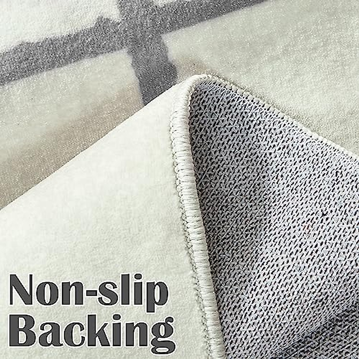 jinchan Area Rug 3x5 Abstract Rug Grey Gray Rug Aesthetic Minimalist Rug Entryway Indoor Floor Cover Print Carpet Thin Rug Modern Rug Lightweight Kitchen Living Room Bedroom Dining Room Office