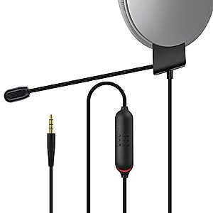 Gneinour QC45 Boom Mic Compatible with Bose QuietComfort 45 Noise Cancelling Headphone, Boom Microphone Cable with Mute Switch for PS4, PS5, PC, Xbox One Controller, 4ft