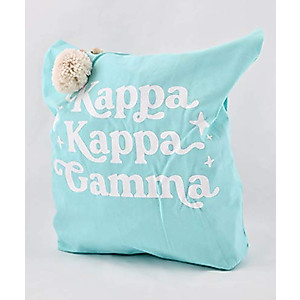 Sorority Shop Kappa Kappa Gamma Retro Pom Pom Tote Bag