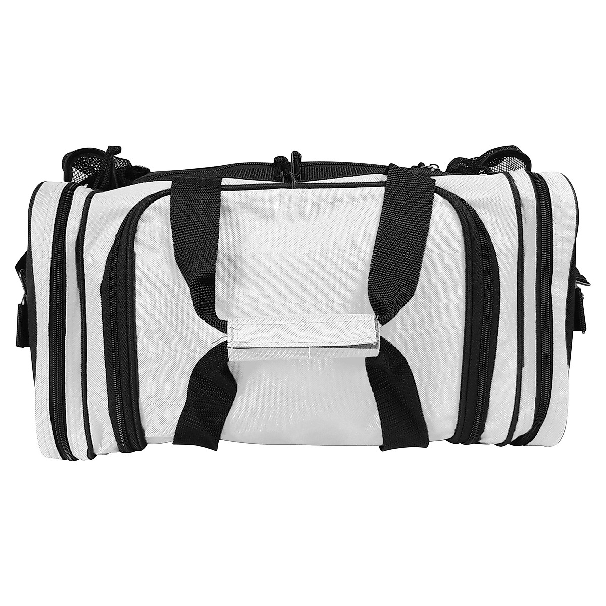 DALIX 17" Duffle Bag Dual Front Mesh Pocket in White