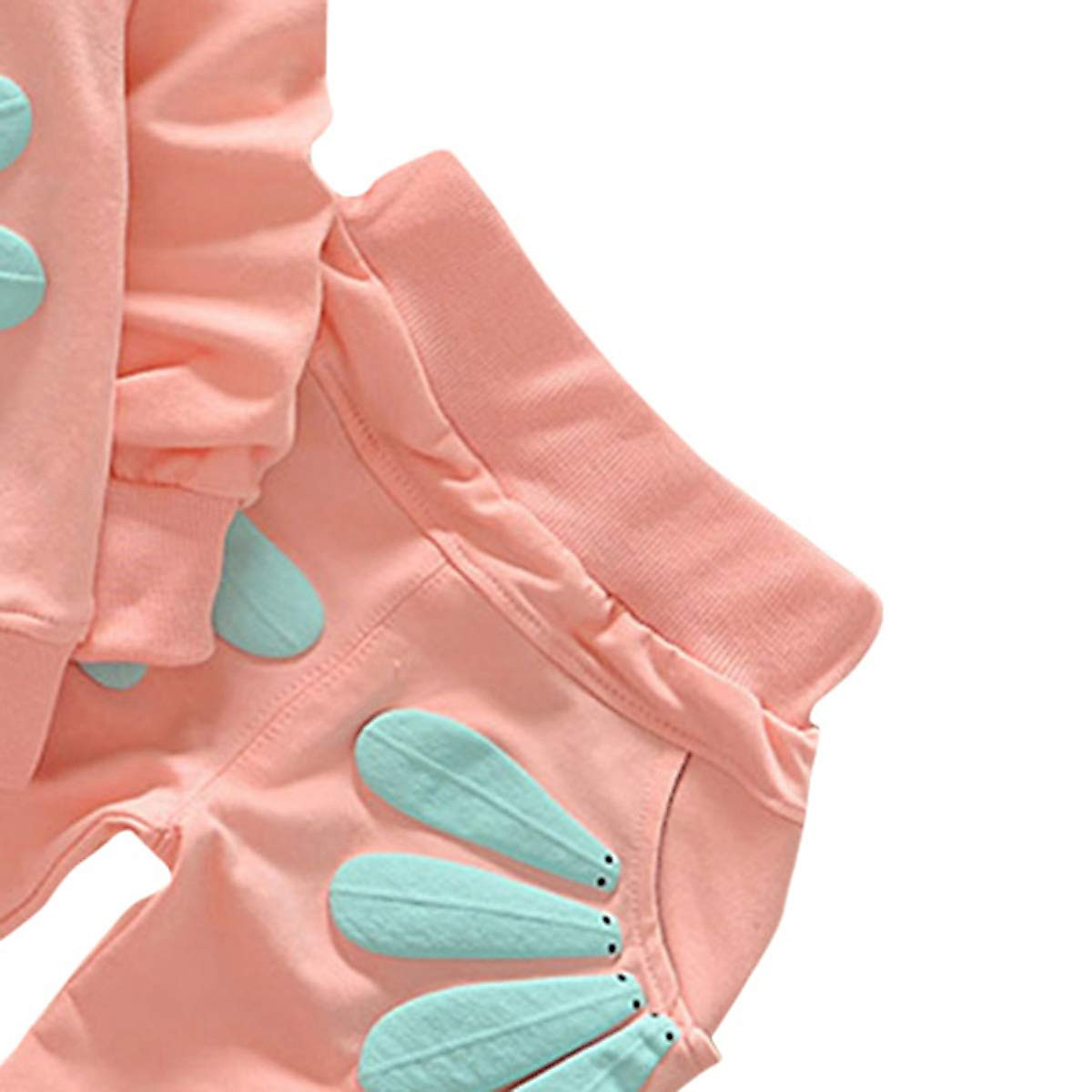 Avidqueen Toddler Baby Girls Sunflower Clothes Set Long Sleeve Top and Pants 2pcs Outfits Fall Clothes (Age(2T), Pink)