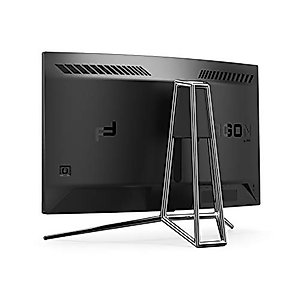 Porsche Design Agon PD27 27" Gaming Monitor, 1000R Curved QHD (2560x1440), 240Hz 0.5ms, DisplayHDR 400, Light FX, Quick Switch Keypad, Low Input Lag, Height-Adjust, 4Yr Re-Spawned, Black