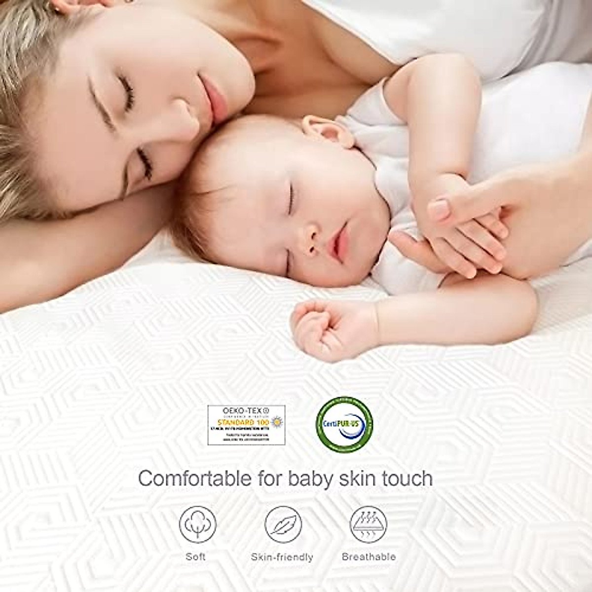 LINCELLI 3 Inch Memory Foam Mattress Topper Queen | Select High Density Supportive Memory Foam Pad | Firm Mattress Topper