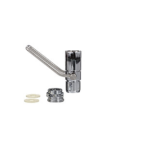 Hands-Free Faucet Hand Wash Adapter | Universal Push Faucet Adapter with 3 Thread Adapters for All Kitchen, Bathroom, and Commercial Kitchen Sinks