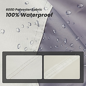 SUPCVR Patio Loveseat Cover, 100% Waterproof Heavy Duty Outdoor Sofa Bench Cover, Patio Lawn Furniture Covers with Air Vent and Handles, 88 W x 40 D x 33 H Inches (88" W X 40" D X 33" H)