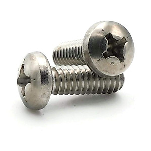 #8-32 Phillips Pan Head Machine Screw 316 Stainless Steel #8-32 x 1 Qty 100