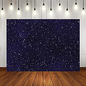 Night Sky Star Backdrops Universe Space Theme Starry Photography Backdrop Galaxy Stars 5x3ft Vinyl Children Boy 1st Birthday Party Photo Background Newborn Baby Shower Banner Photo Studio Booth