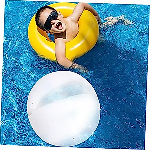 Kisangel 3pcs Glitter Beach Ball Summer Pool for Kids Mini Inflatable Pool Mini Pool for Kids Inflatable Glitter Beach Ball Pool Party Float Inflatable Toy Ball PVC Water Toy for Kids Flash