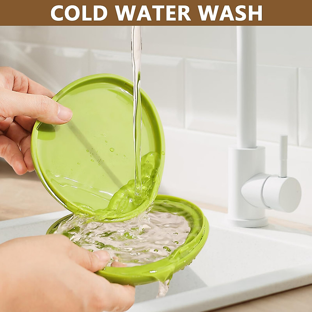 Saxialy Vibrant and Stylish Silicone Fruit Storage Containers - 4pcs Reusable Food Storage Boxes for Onion, Avocado, Tomato, Lemon