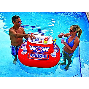 WOW World of Watersports Float Fridge 30 Can Capacity Inflatable Cooler, 11-2000