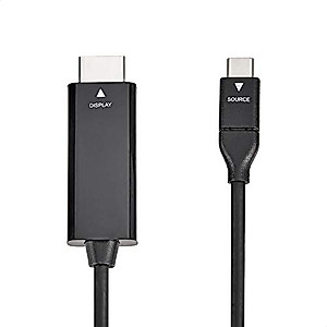 Amazon Basics USB-C to HDMI Cable Adapter (Thunderbolt 3 Compatible) 4K@30Hz - 6-Foot