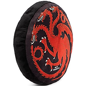 Jay Franco Game of Thrones Targaryen Shaped Decorative Pillow - Super Soft Throw Plush Pillow - Measures 14 Inches (Official Game of Thrones Product)